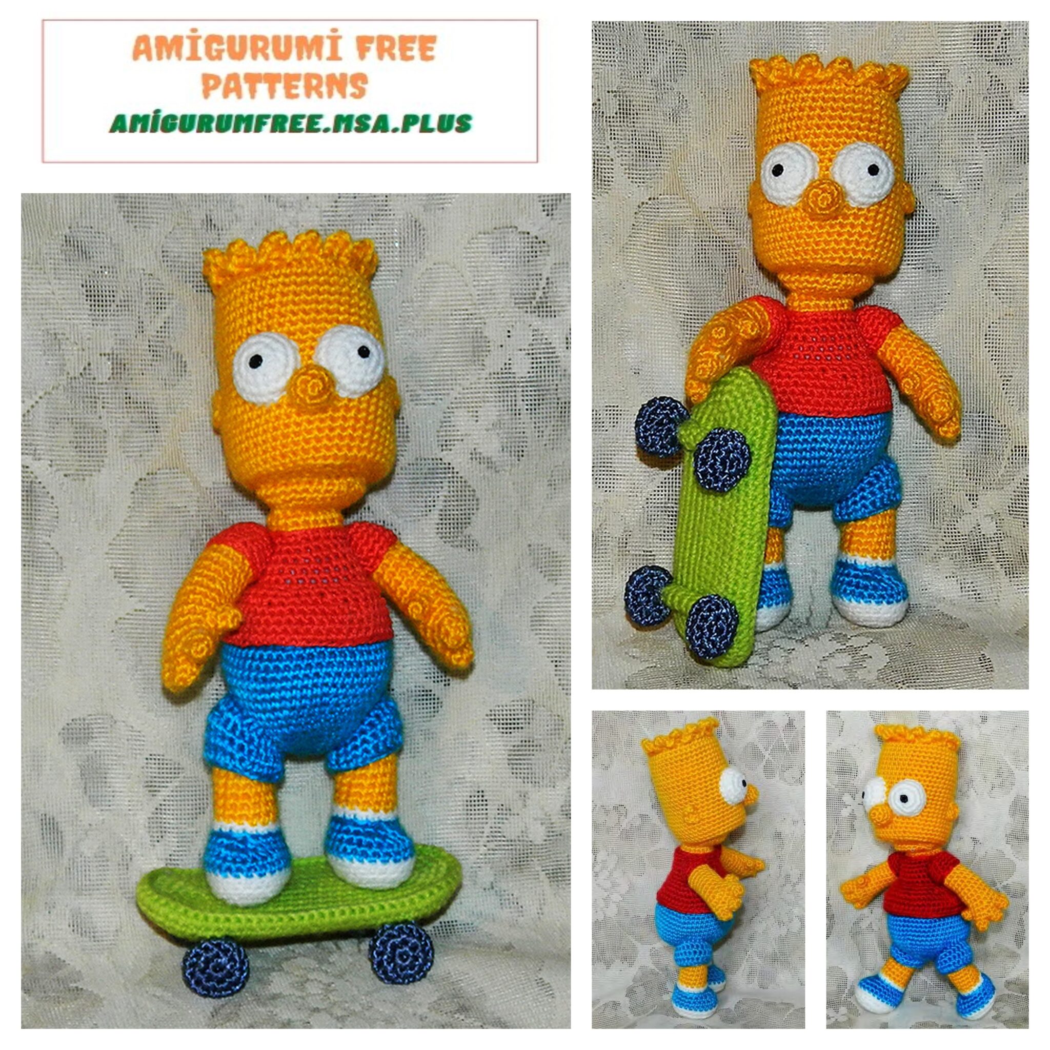 Bart Simpson Amigurumi Free Pattern – Amigurumi Free Patterns